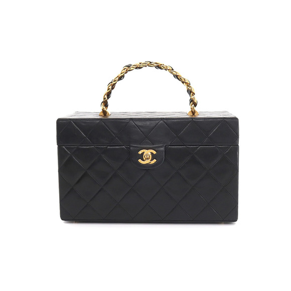 CHANEL | Bags | Chanel Chanel Matelasse Vanity Handbag Makeup Box ...